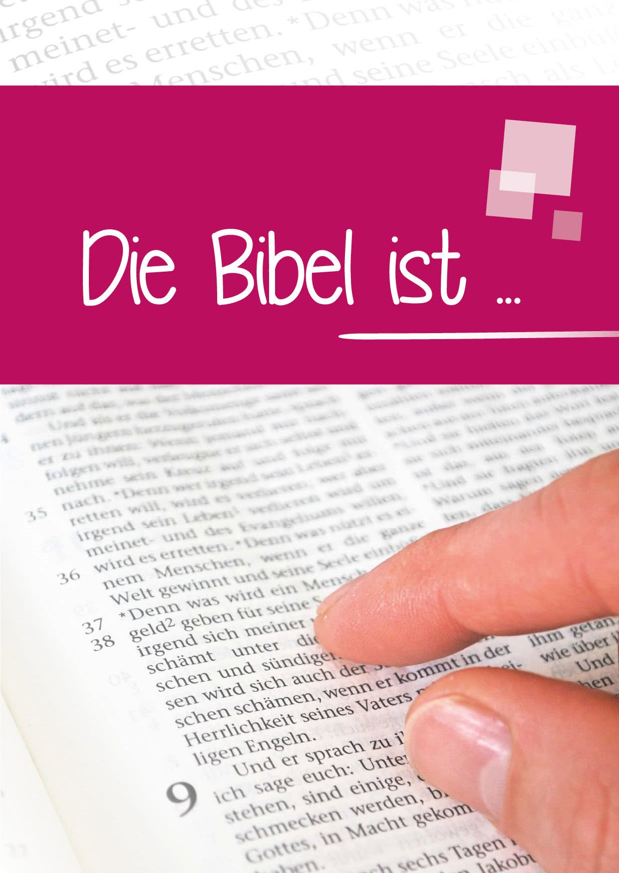 Flyer: Die Bibel verändert dein Leben!