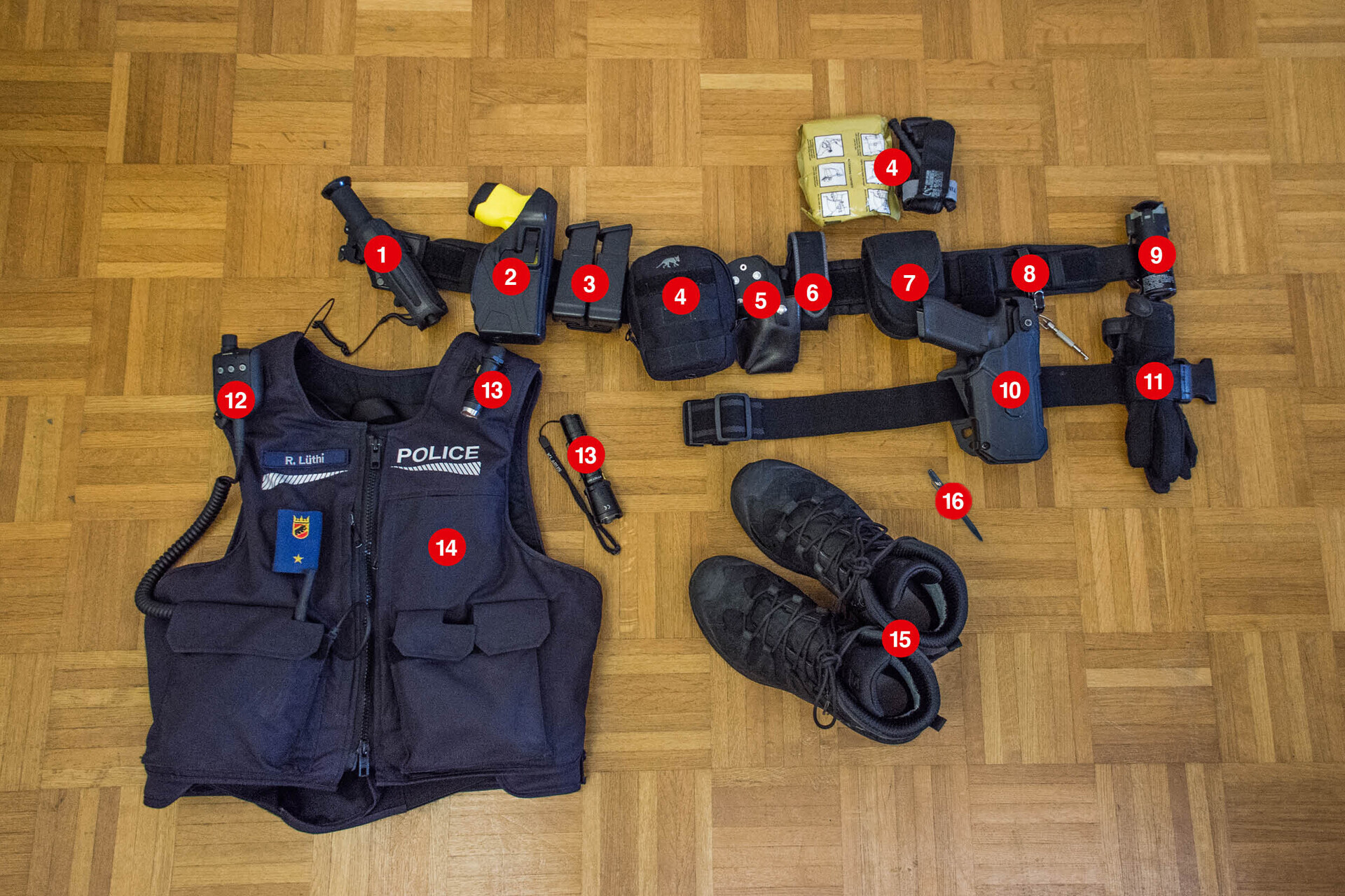 Gros plan sur l’équipement de la police - Blog de la Police cantonale bernoise