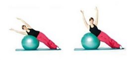 Swissball – seitliche Muskulatur: Crunches » mobilesport.ch