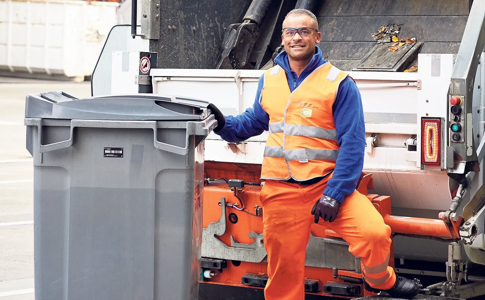 Betriebsarbeiter Entsorgungslogistik David Brassel: «Ich mache diese ...